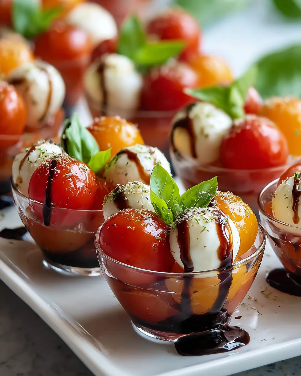 Delicious Christmas Mini Caprese Salad Cups for Festive Parties ...